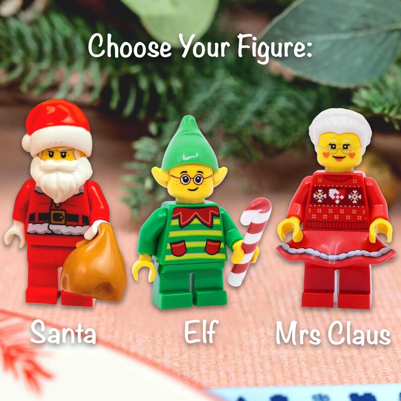 Merry Christmas LEGO® Brick With Santa Minifig, Stocking Filler, Secret ...