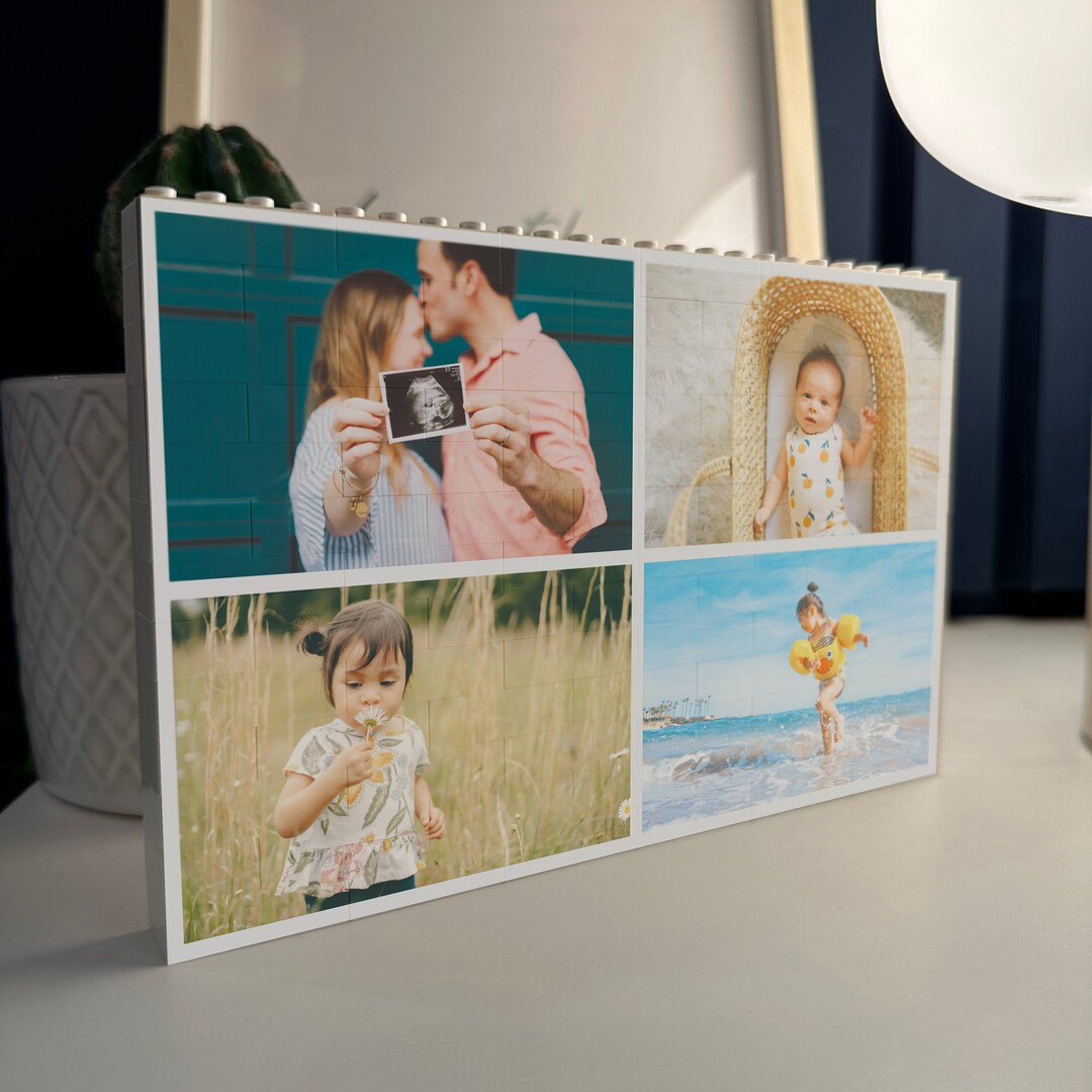 Large Landscape 4 Photo Collage Block Made From, LEGO® Bricks ...