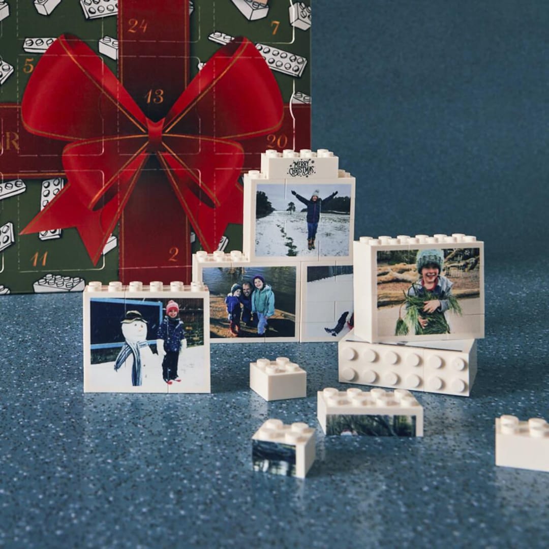 Personalised LEGO® Brick, Photo Block, Advent Calendar, Christmas, 24 ...