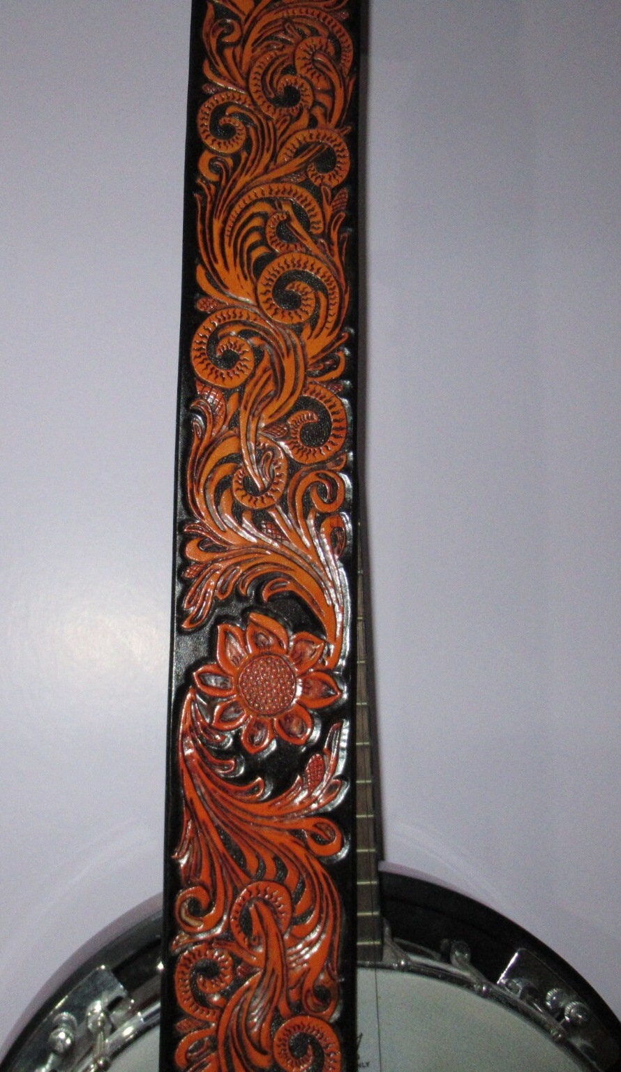 Handmade Leather Tooled Guitar/bass/banjo Strap - Etsy