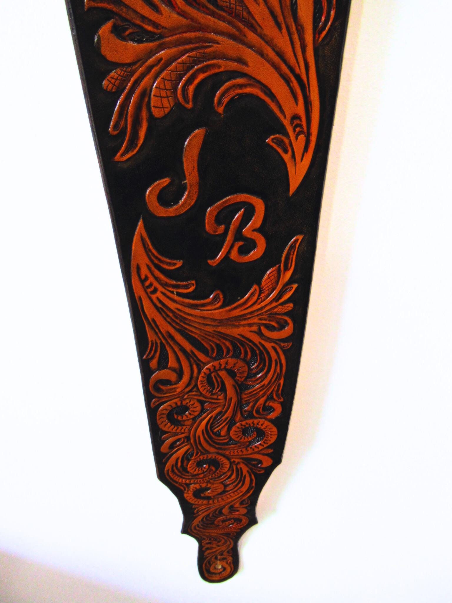Handmade Leather Tooled Guitar/bass/banjo Strap - Etsy