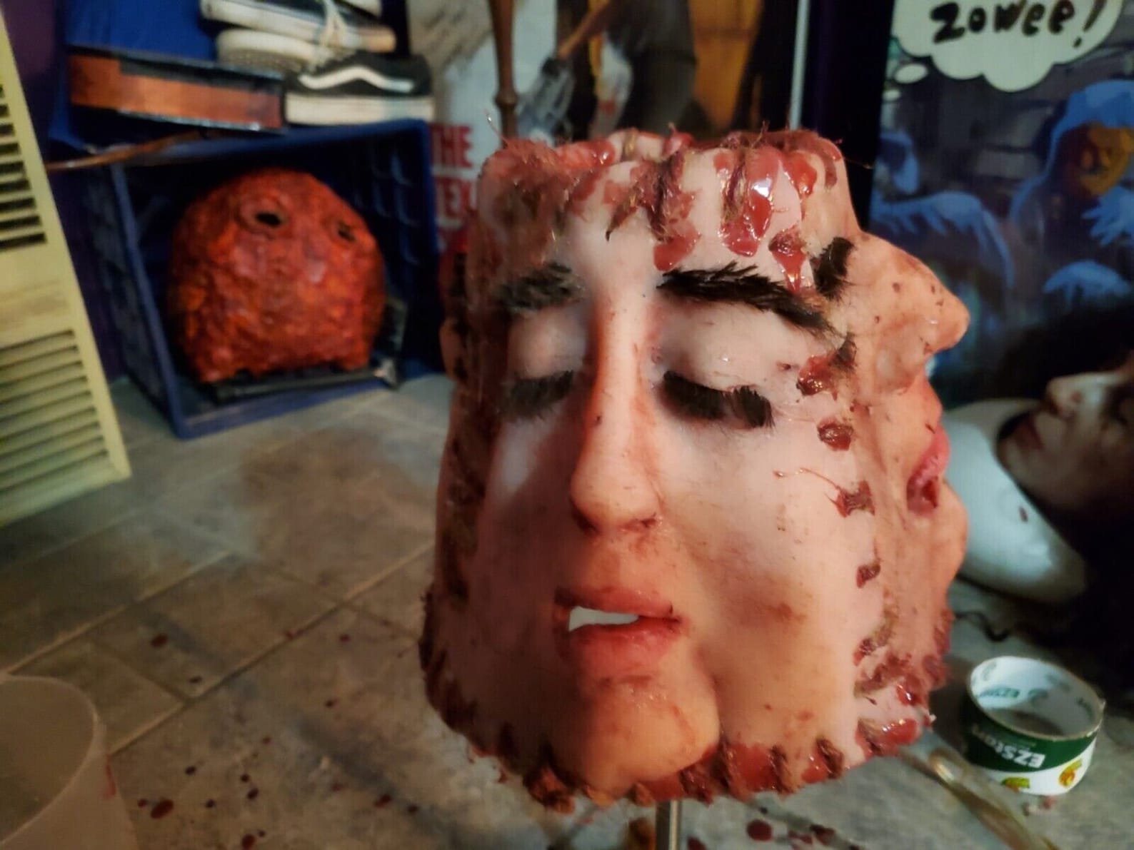 Human Skin Lampshade 6 Skinned Faces Body Parts Horror - Etsy