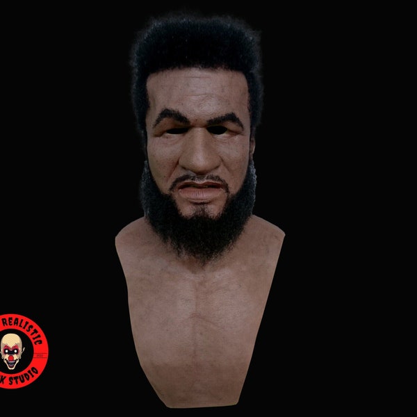 Realistic Mask Black Man - Etsy