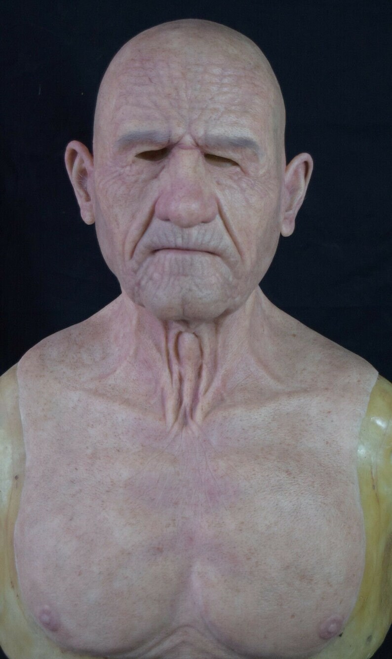 Hyper Mask, OLD MAN Mask, Silicone Prosthetic, Hyper Realistic Skin ...