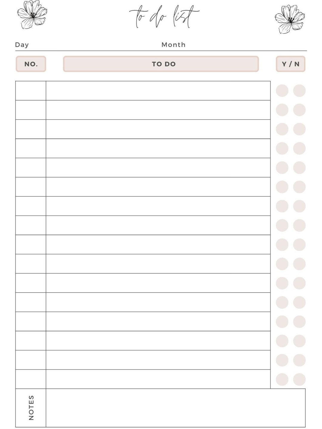 Digital Downloadable Daily Planner, Printable Planner, Daily Tasks ...