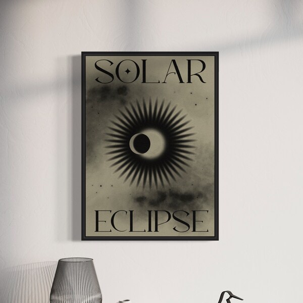 Solar Eclipse Poster - Etsy