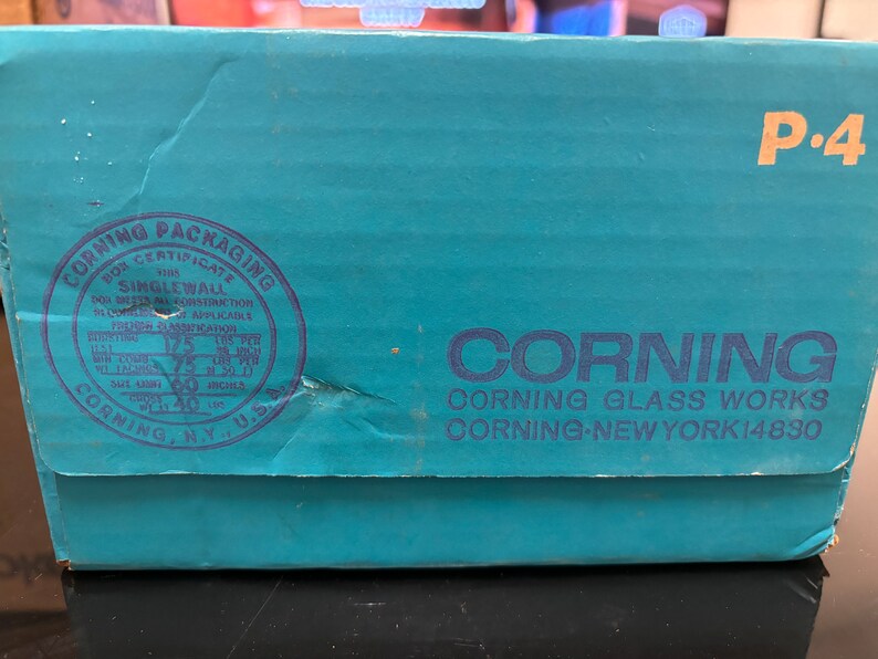 1960-1961 Vintage Corning Ware 1 & 1/2 Qt Casserole Dish and Lid Blue ...