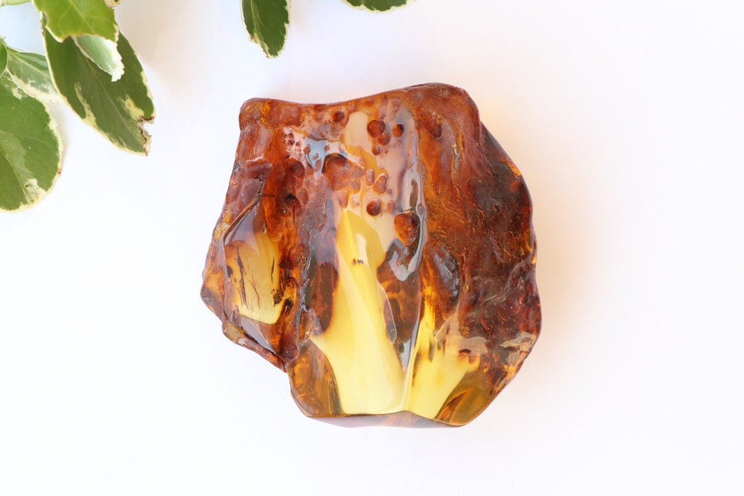 Large Unique Transparent Amber Souvenir Stone, Natural Baltic Amber ...