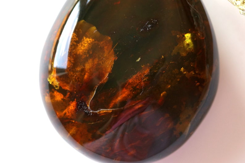 Large Dark Brown Color Baltic Amber Stone, Natural Raw Amber Souvenir ...