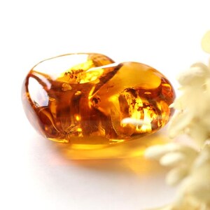 Super Large Baltic Amber Heart Pendant, Massive Amber Pendant With ...