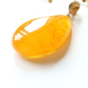 Unique Color Baltic Amber Pendant, Classic Shape Gemstone Pendant ...