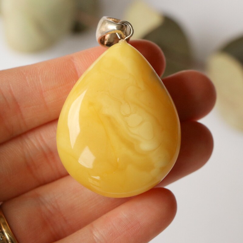 Yellow Pendant - Etsy