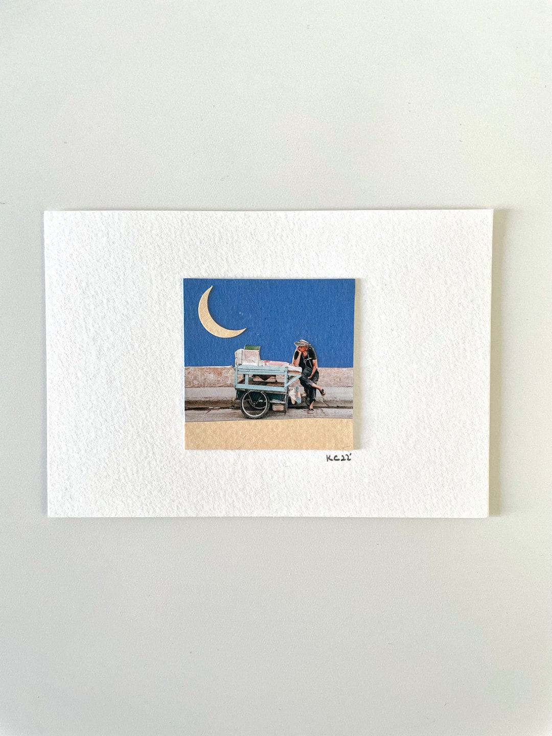 Small Unique Analog Paper Collage Artwork, Art Ready to Frame - Etsy