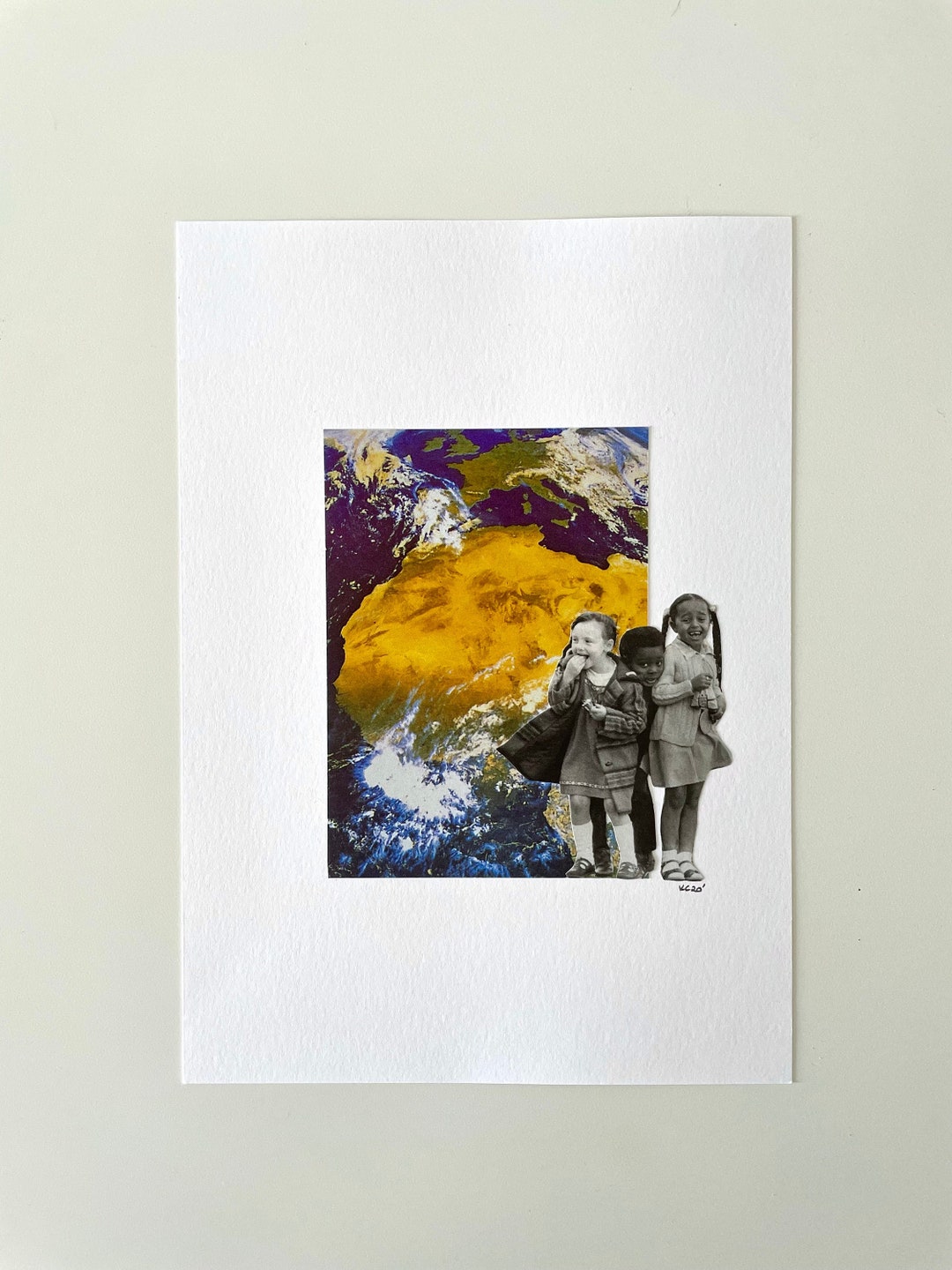 Unique Analog Paper Collage Artwork Ready to Frame - Etsy