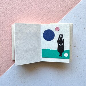 Small and Unique Analog Paper Collages in a Handmade Notebook - Etsy
