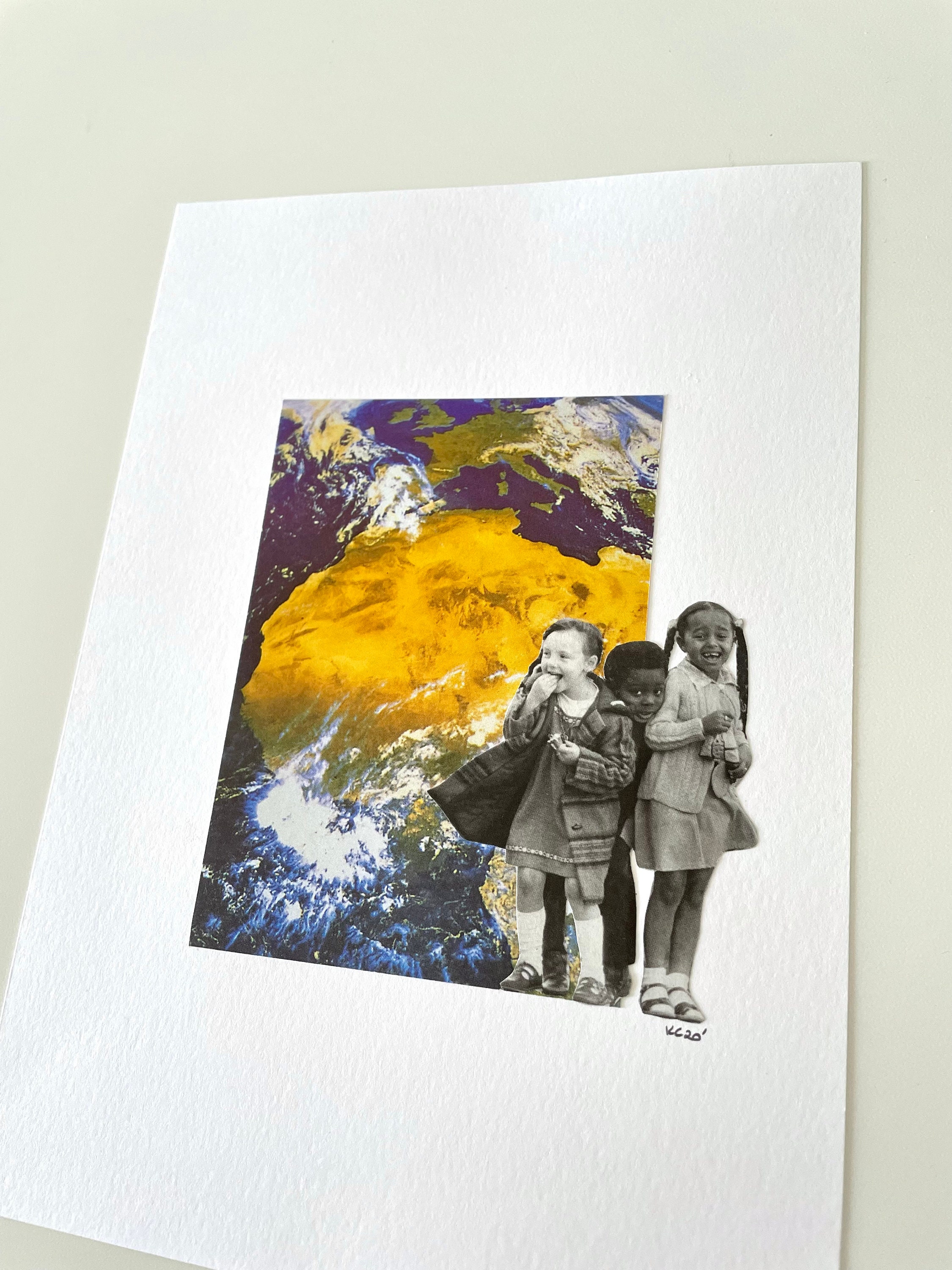 Unique Analog Paper Collage Artwork Ready to Frame - Etsy