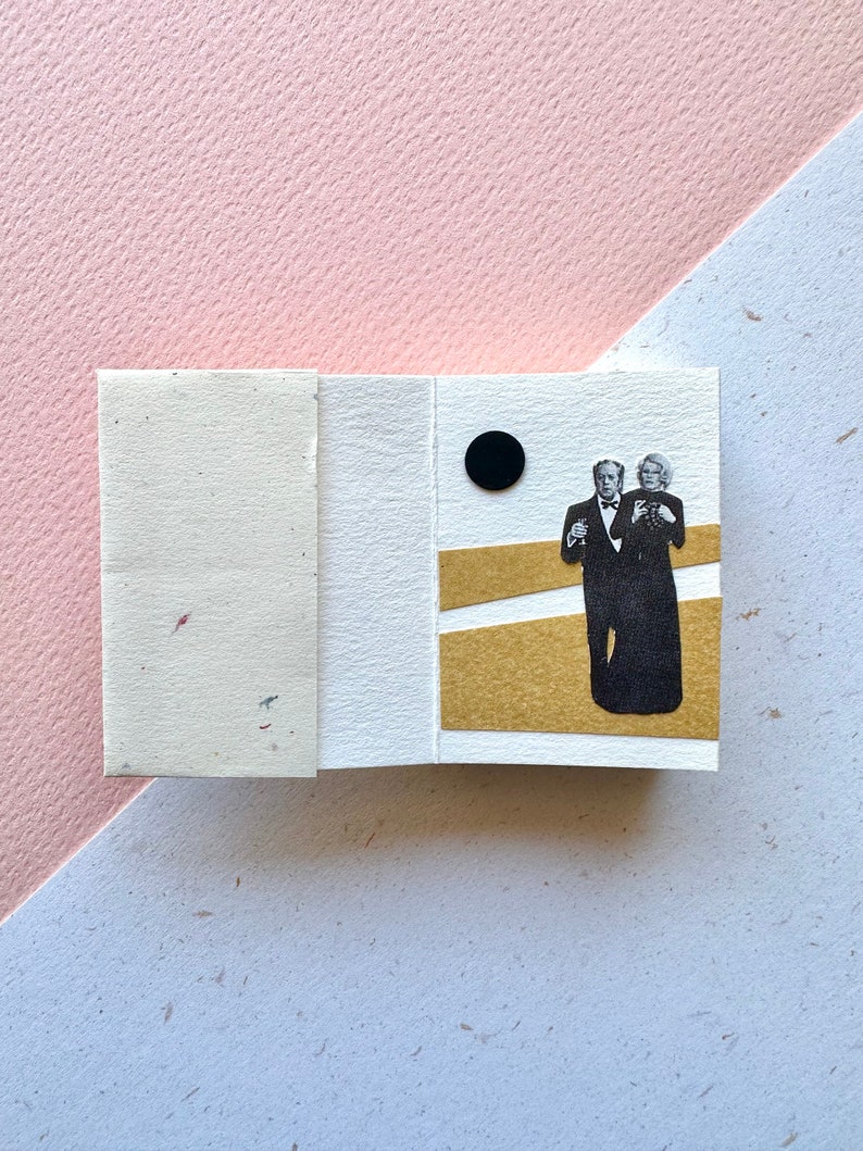Small and Unique Analog Paper Collages in a Handmade Notebook - Etsy