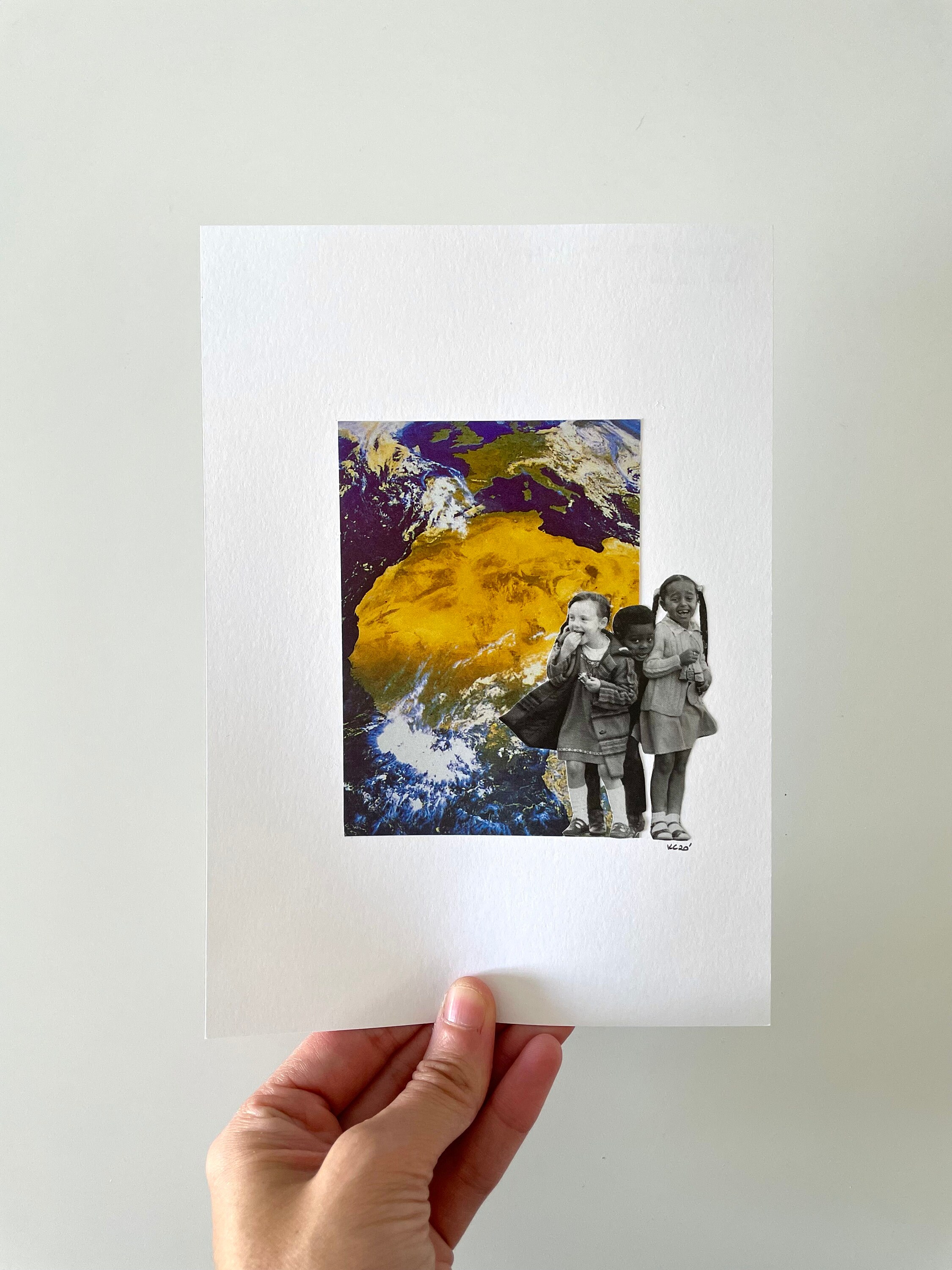 Unique Analog Paper Collage Artwork Ready to Frame - Etsy