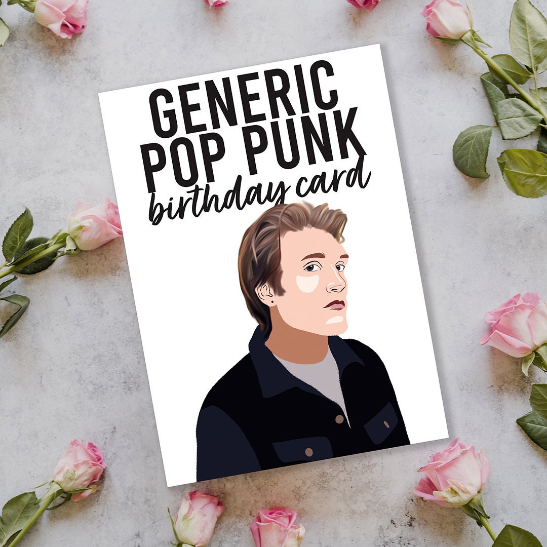 Neck Deep Birthday Card Generic Pop Punk Sad Time Card Co - Etsy