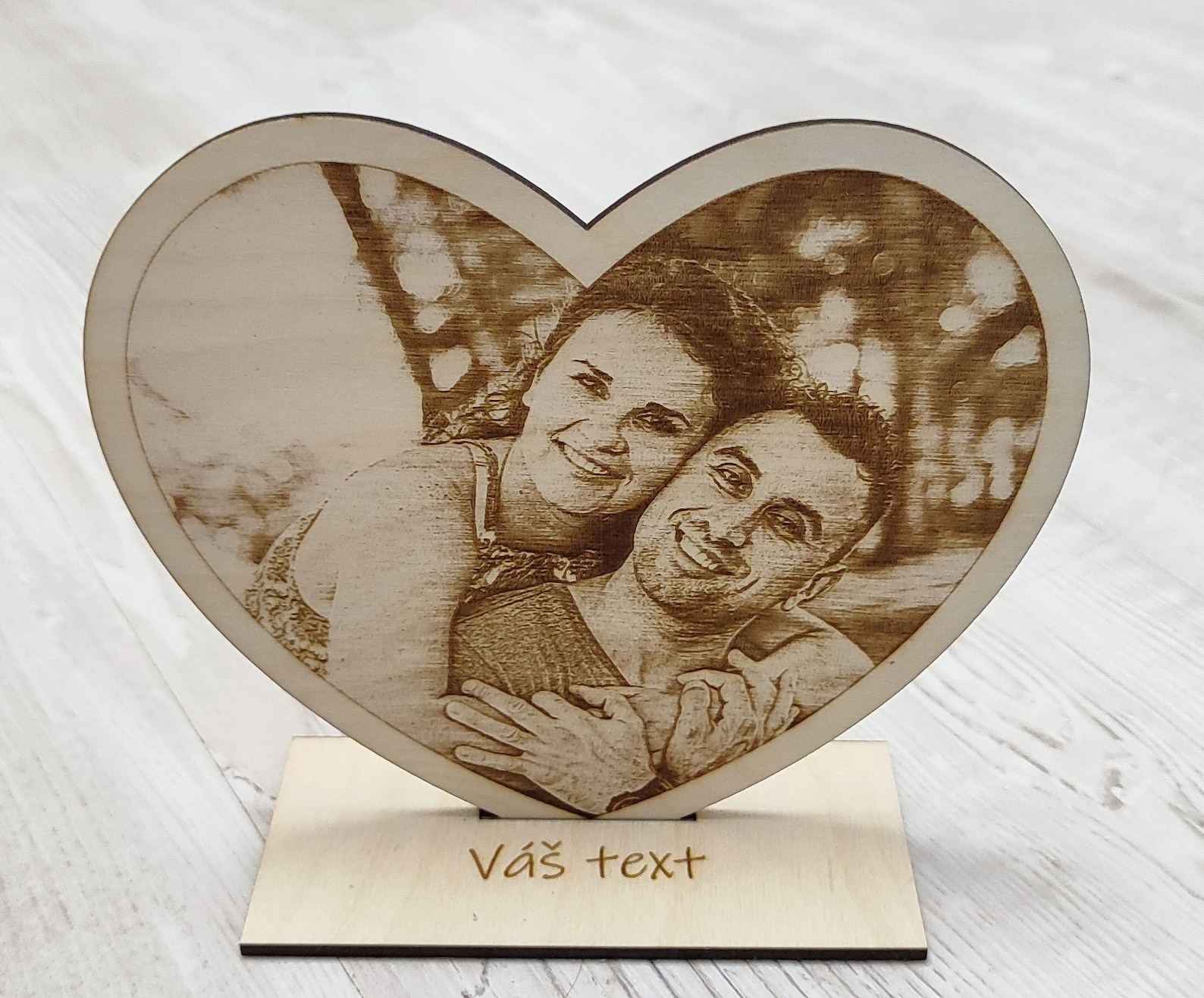 Heart Shaped Engraved Photo Frame - Laser Cut File - Etsy