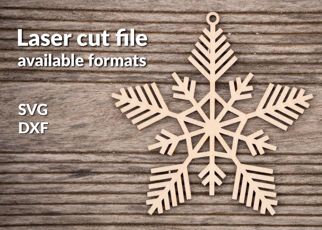 Snowflake Svg Laser Cut File, Christmas Svg, Snowflakes Christmas Tree ...