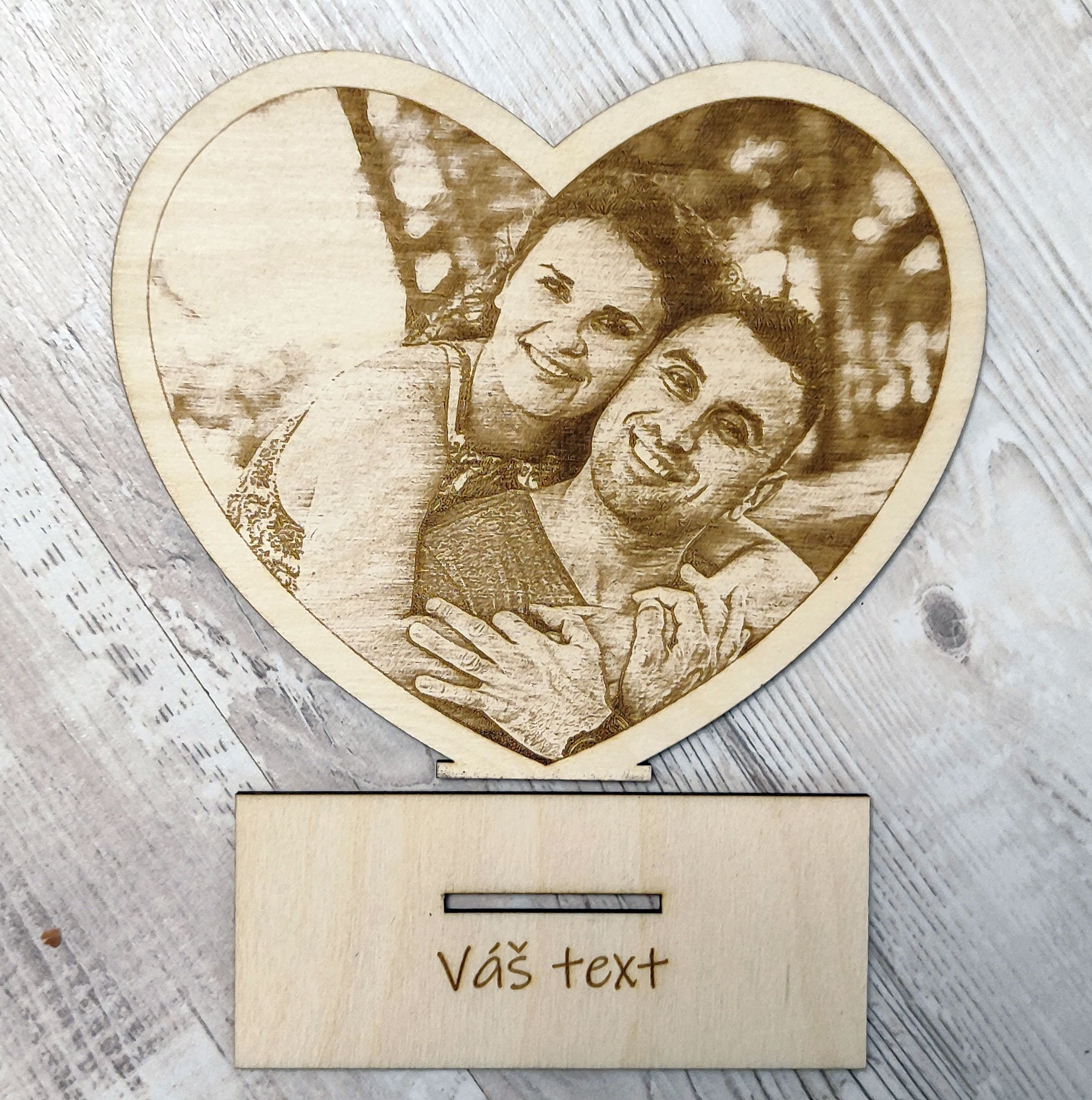 Heart Shaped Engraved Photo Frame - Laser Cut File - Etsy