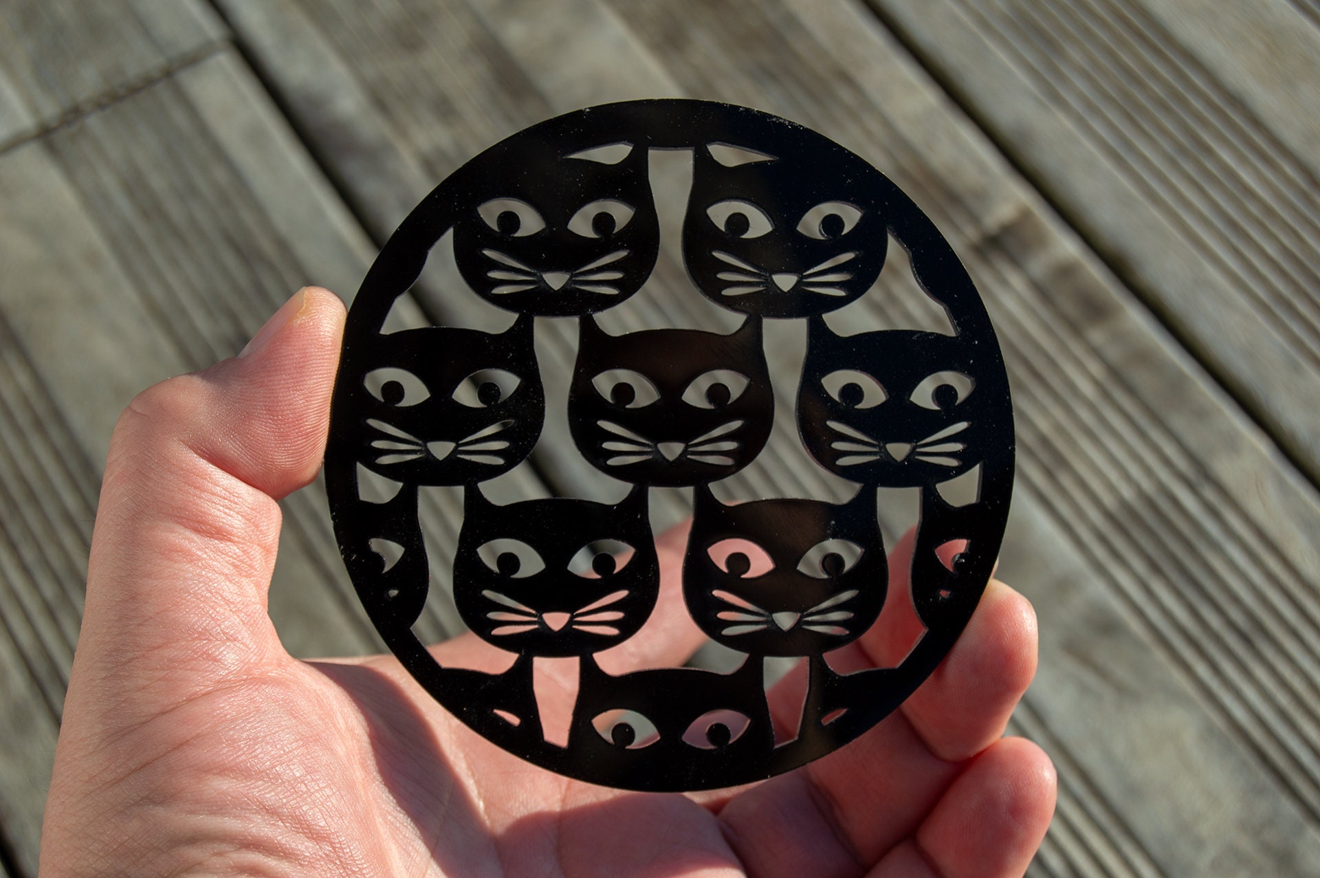 Cat Coaster Laser Cut File, Coster Svg, Cat Svg, Coaster Laser Cut ...