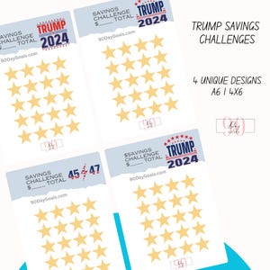 A6 TRUMP Savings Challenge Bundle | A6 Budget Tracker | Cash Envelope ...