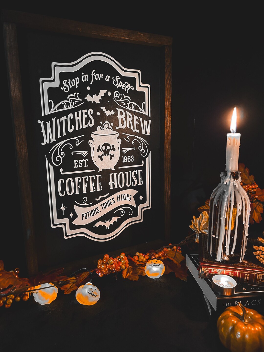 Witches Brew Coffee House Handmade Wooden Sign | Kitchen Witch Home ...