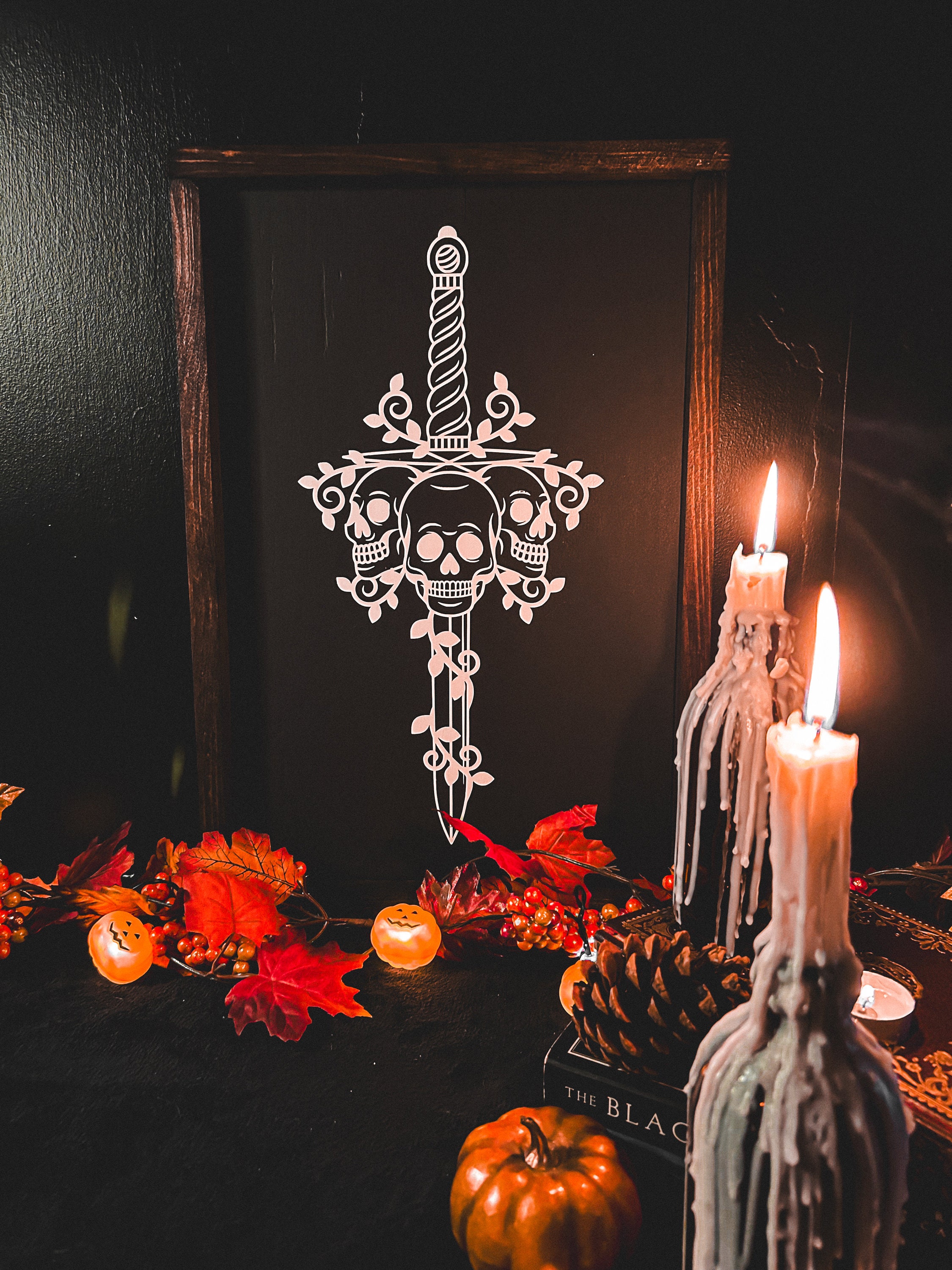 Gothic Sword Handmade Wooden Sign Goth Wall Decor Creepy - Etsy