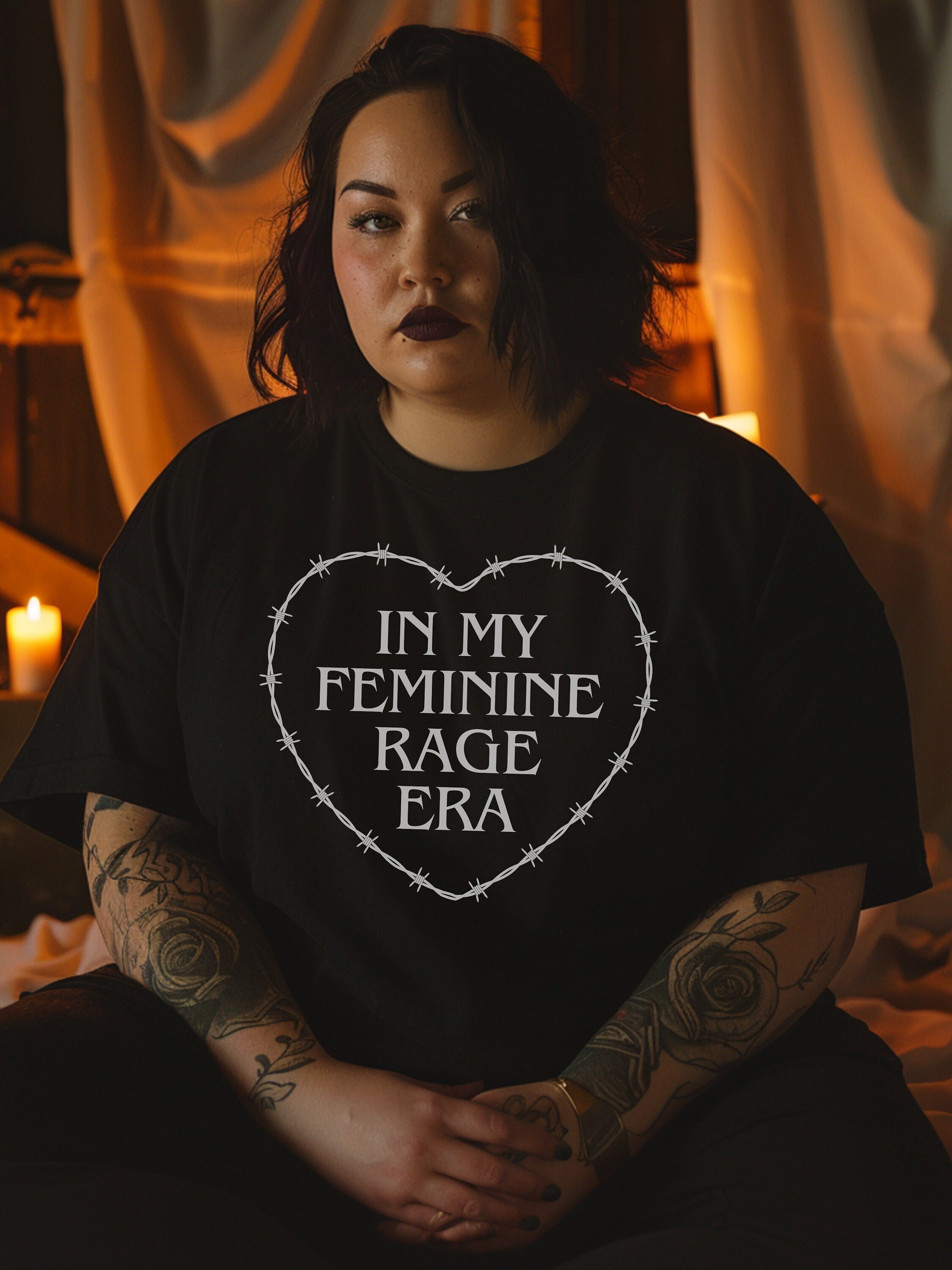 In My Feminine Rage Era T-shirt Feminist Punk Shirt Gothic Witchy ...