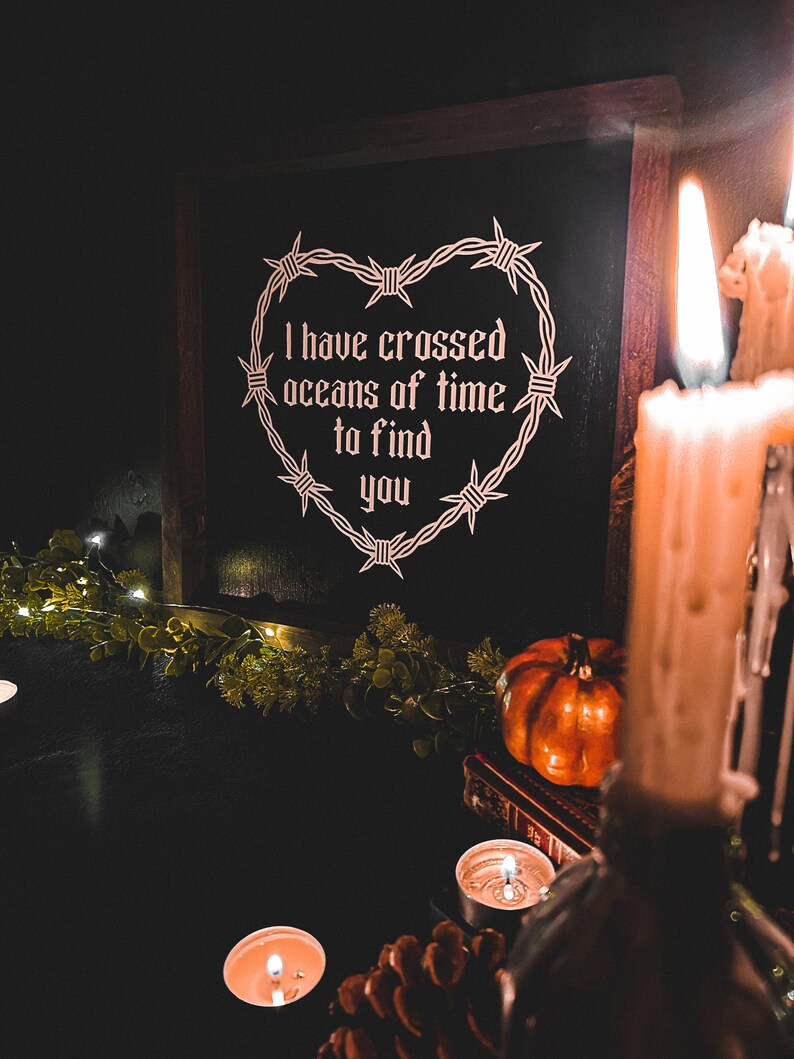 Dracula Quote Handmade Wooden Sign Oceans of Time Bram - Etsy Canada