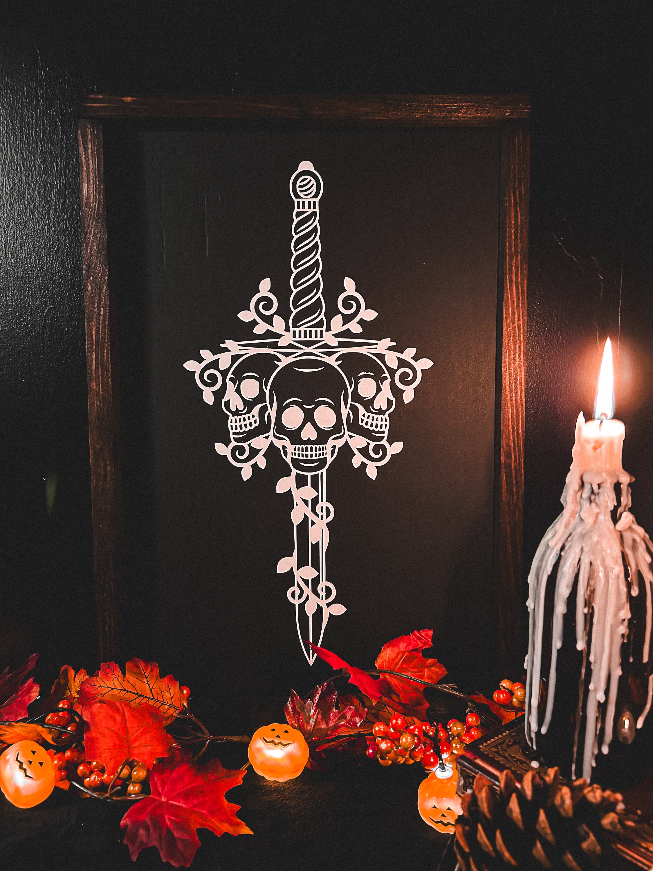 Gothic Sword Handmade Wooden Sign Goth Wall Decor Creepy - Etsy