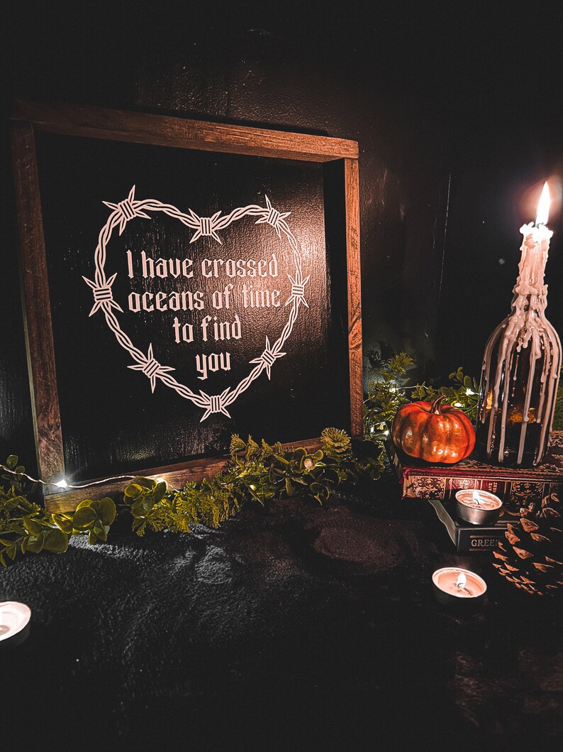 Dracula Quote Handmade Wooden Sign Oceans of Time Bram - Etsy Canada