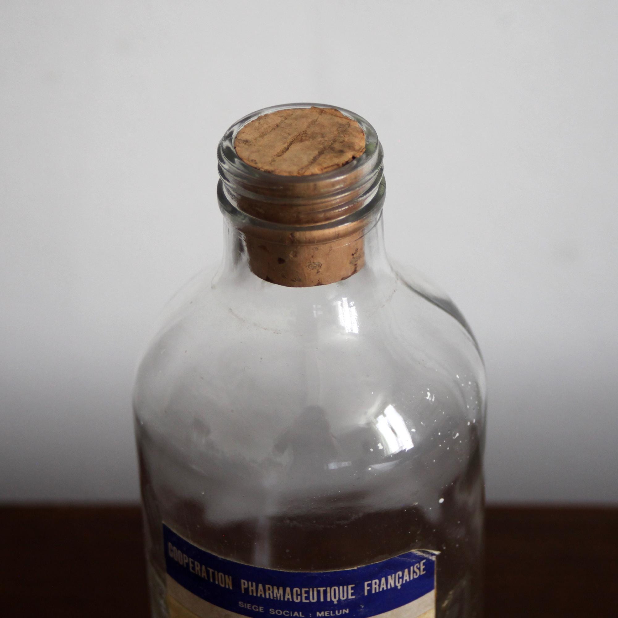 Vintage French Pharmacy Apothecary Bottles Set of 2 - Etsy