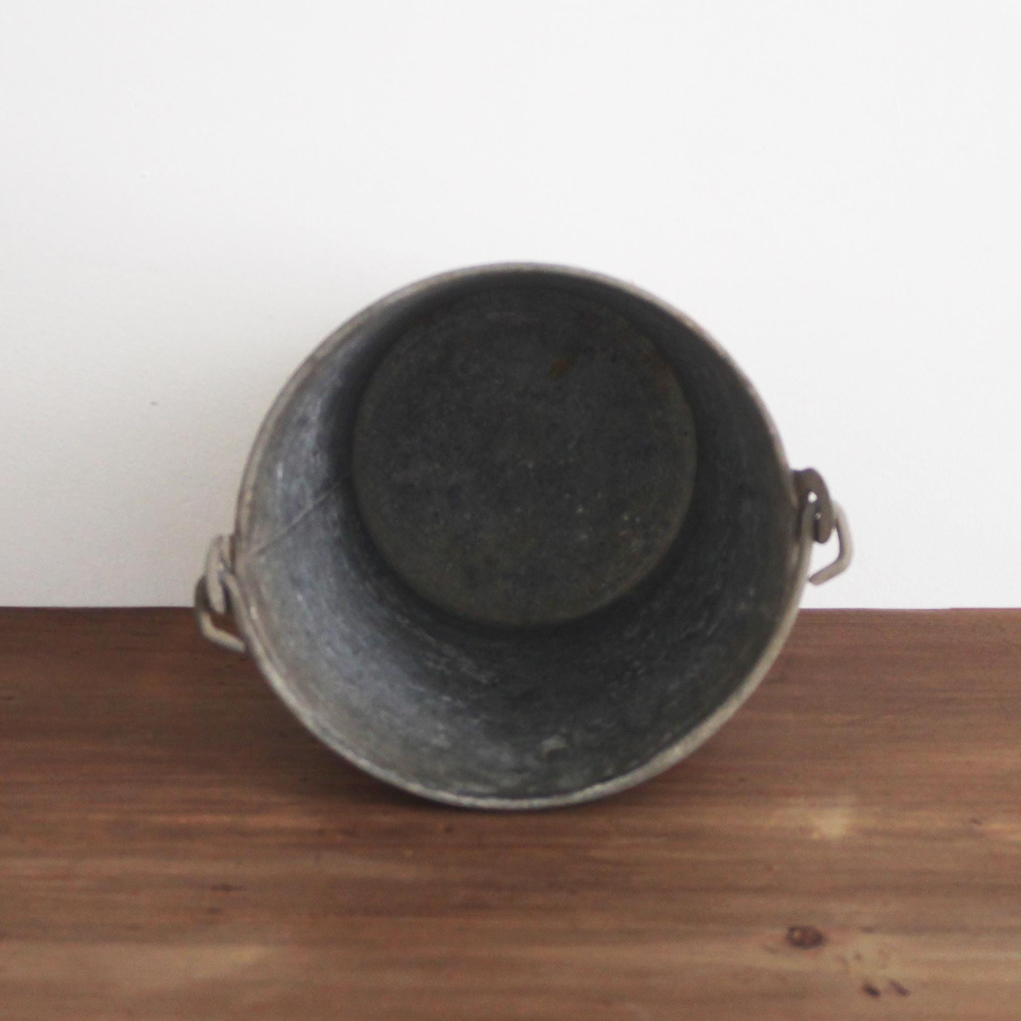 Vintage French Zinc Garden Flower Bucket Classic Florist - Etsy
