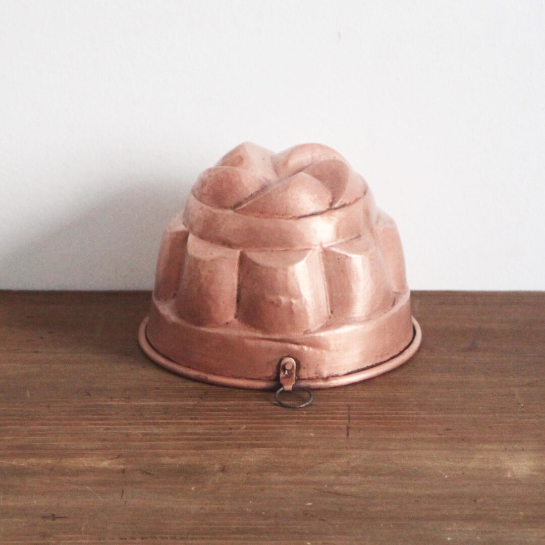 French Vintage Copper Cake Jelly Mold Tin - Etsy