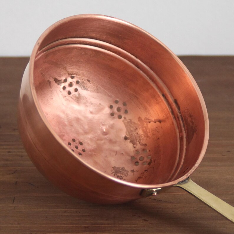 Vintage French Copper Strainers Set of 3 - Etsy