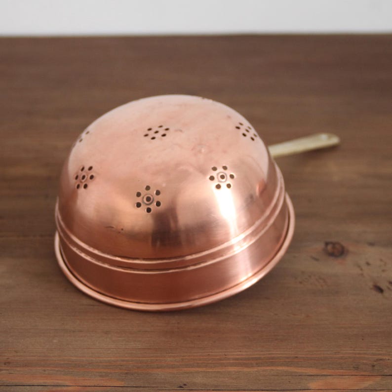 Vintage French Copper Strainers Set of 3 - Etsy