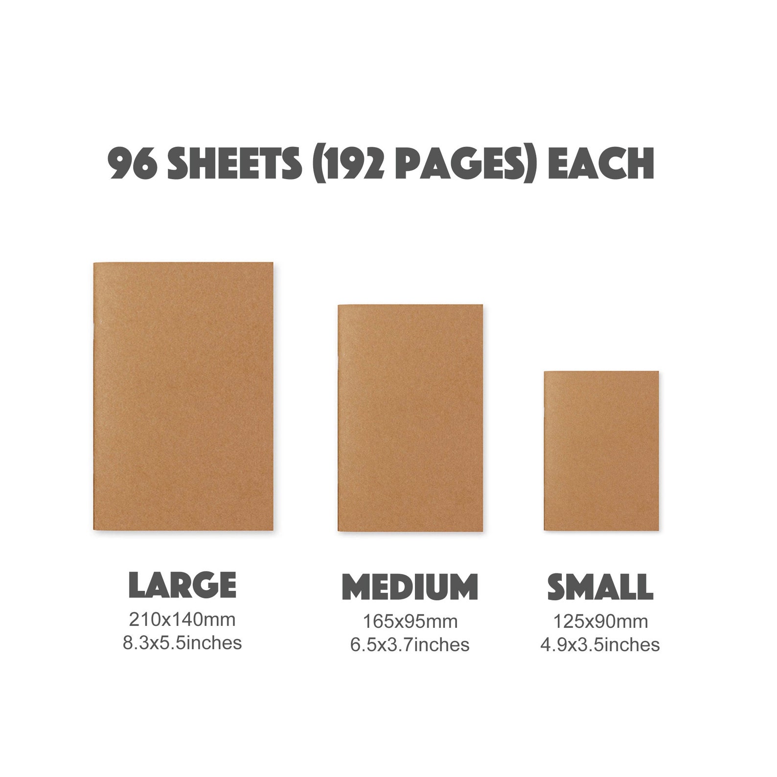 Refill Paper 96 Sheets (192 Pages) - Etsy