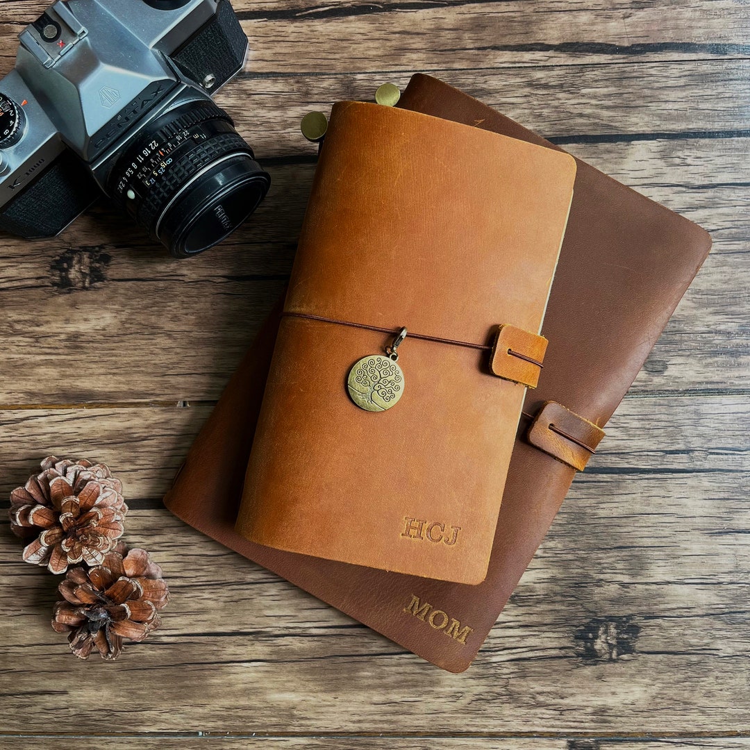 Custom Leather Journal Personalized Handmade Travel Leather Bound ...