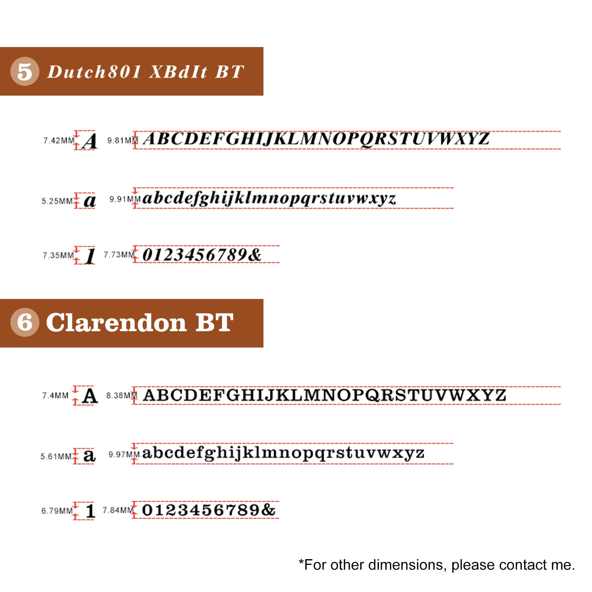 Brass Alphabet Letter Font Stamping Mold | 26pcs/set for Leather Hot ...