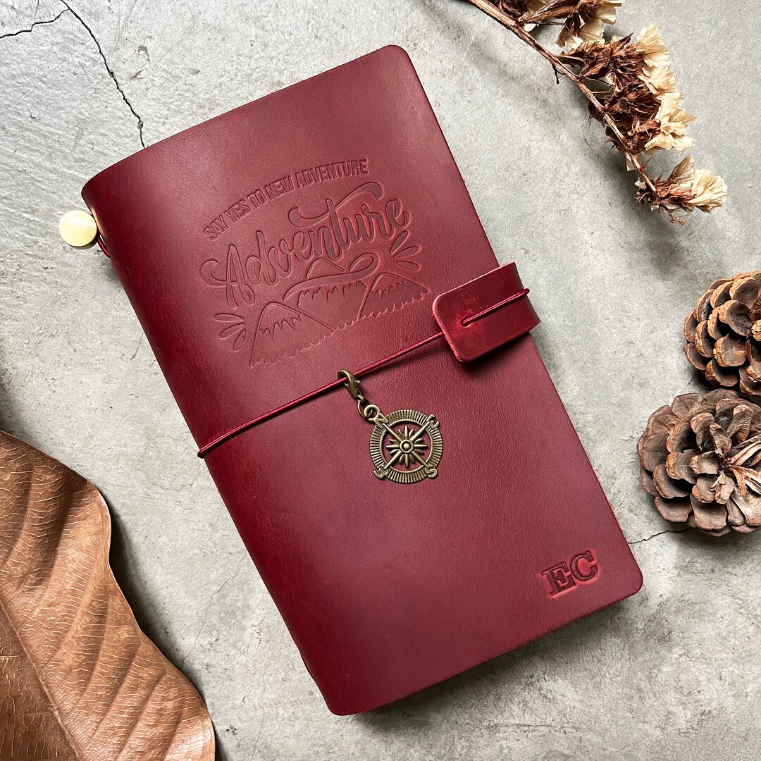 Custom Handmade Leather Journal | Engraved Leather Journal | Refillable ...