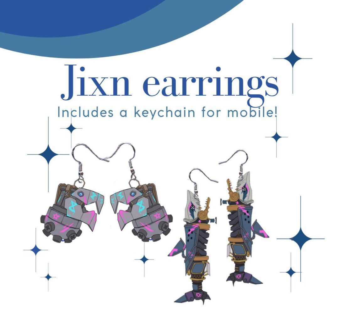 Jinx Earrings arcane - Etsy UK