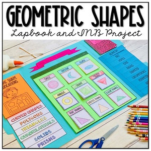 Geometric Shapes | Lapbook and Interactive Notebook - Etsy