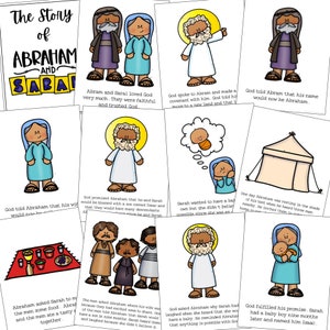 Abraham and Sarah Bible Story Coloring Pages and Posters | Craft ...