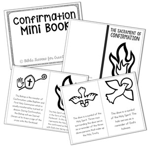 Confirmation - Sacrament Posters, Coloring Pages, and Mini Book Set - Etsy