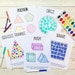Geometric Shapes Posters and Coloring Pages - Etsy