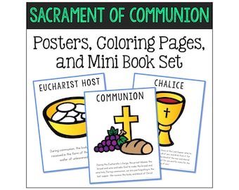 Confirmation - Sacrament Posters, Coloring Pages, and Mini Book Set - Etsy