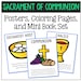 Holy Communion - Sacrament Posters, Coloring Pages, and Mini Book Set ...
